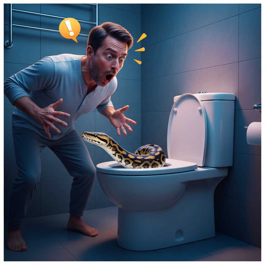 Serpiente sorpresa en el WC australiano | Planeta Zapping